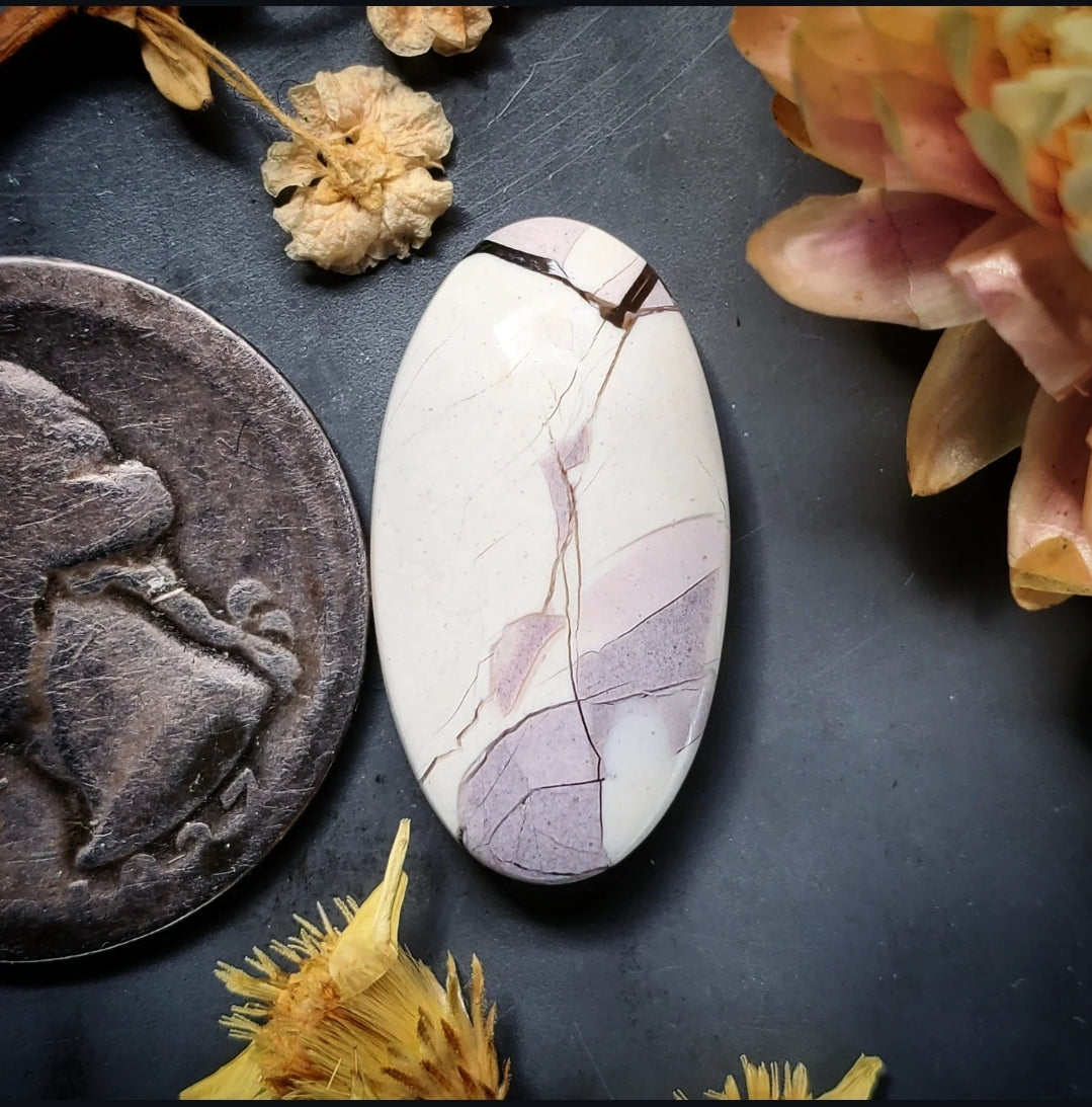 Lilac Mookaite Oval 23x12mm Cab | Turquoise Obsession