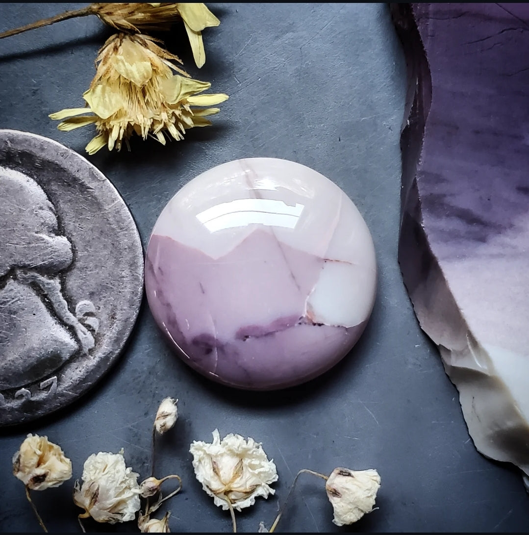 Hyacinth Jasper Round 19mm Cab | Turquoise Obsession